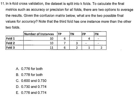 Machine Learning How Do You Calculate The Final Metrics For K Cross