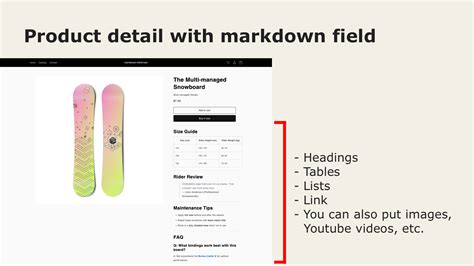 Product Markdown Field Format Product Descriptions With Simple Markdown Fields Shopify App