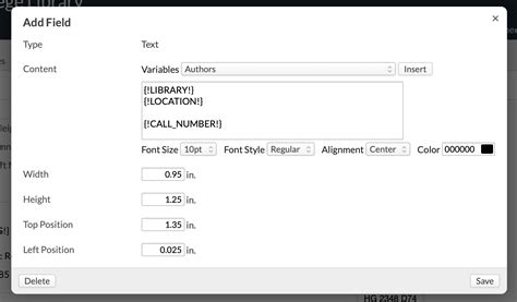 Step Five Set Up Label Templates Populi Knowledge Base