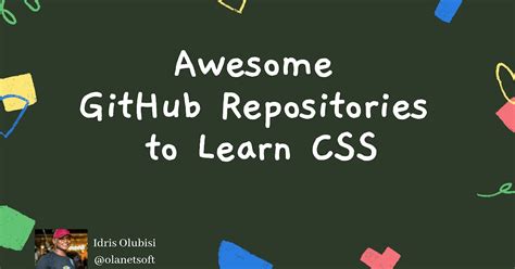 awesome github repositories to learn css