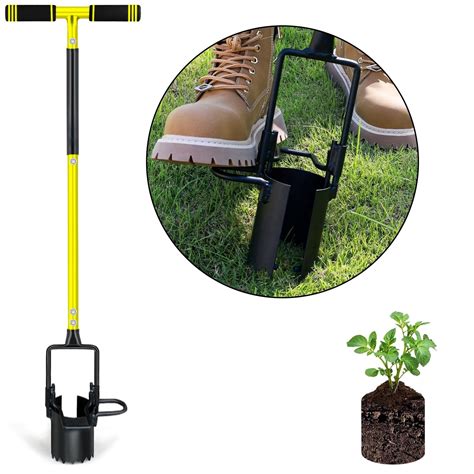 39inch Bulb Planter Tool Long Handlegrass Plug Toolsod Plugger Bulb