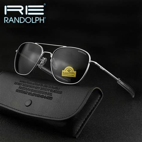 Randolph Re Sunglasses Men Woman Brand Designer Vintage American Army