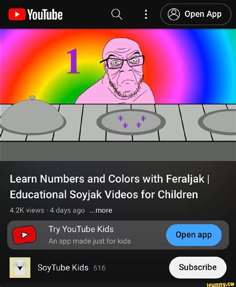 YouTube Qt Q Open App Learn Numbers And Colors With Feraljak I