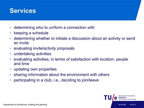 An Agent Based Framework For Modelling Social Activities And Travel Ppt