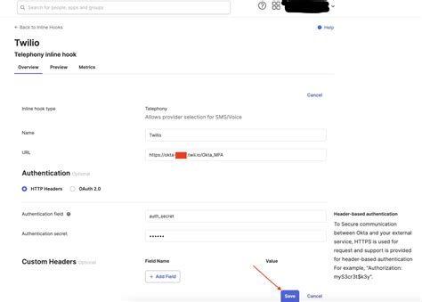 Okta Telephony Inline Hook With Twilio