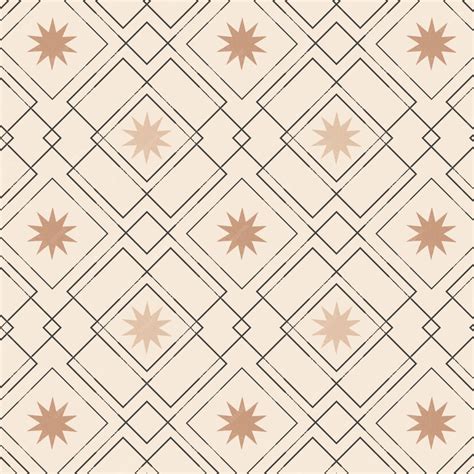 손으로 그린 Boho 기하학적 패턴 디자인 무료 벡터