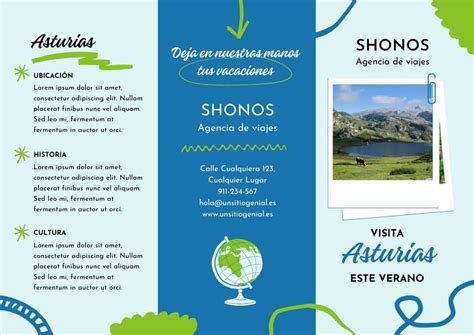 Plantillas De Folletos Turísticos Personalizables Canva