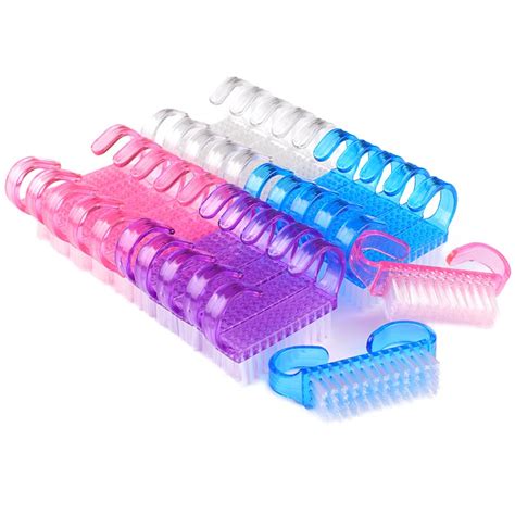 10pcs Plastic Nail Cleaning Brush Nail Dust Soft R Vicedeal