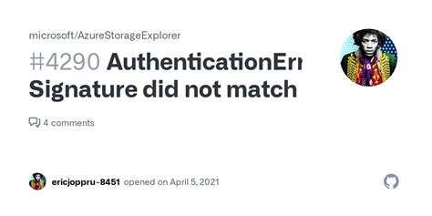 Authenticationerrordetail Signature Did Not Match · Issue 4290