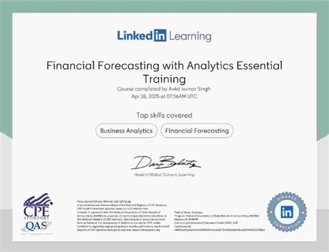 Financialforecasting Analytics Continuouslearning Linkedinlearning