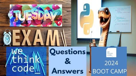 Wethinkcode Bootcamp 2024 Day 2 Test Questions Answers Youtube