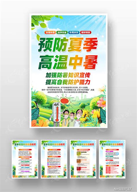 预防高温中暑健康知识宣传挂画图片下载 红动中国
