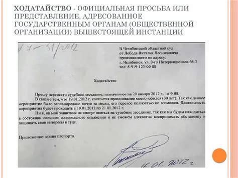 Ходатайство 2023