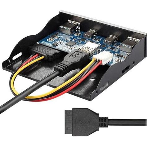 Jual Murah Cablecc Usbc Usb 30 4 Ports Front Panel To Motherboard