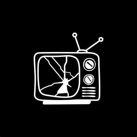 Broken Vintage Tv Illustration 59479555 Vector Art At Vecteezy