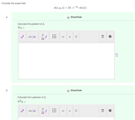solved 1a calculate the gradient 1b calculate the
