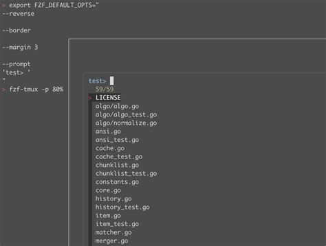 fzf tmux p not work when fzf default opts contains n · issue 2205
