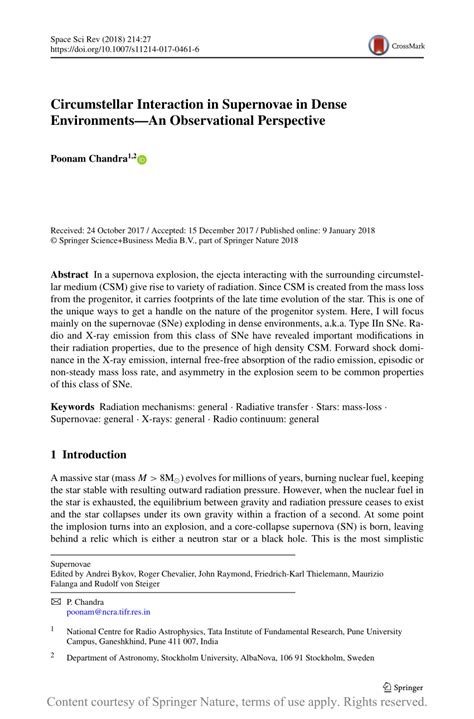 Circumstellar Interaction In Supernovae In Dense Environments—an