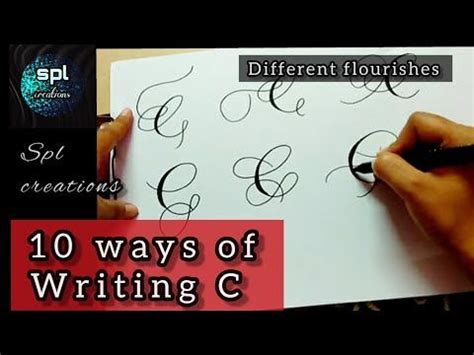 Different Styles Of Writing C Calligraphy Alphabet C Calligraphy For Begginers With Normal Pen