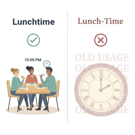 Lunchtime Vs Lunch Time Correct Spelling Meaning Usage Grammar