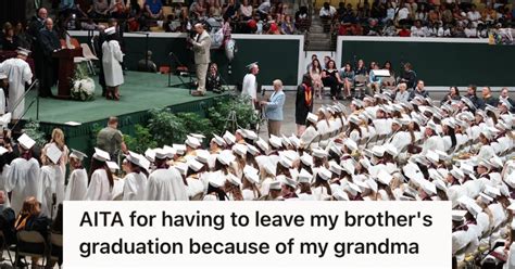 Woman Left Her Brothers Graduation For An Emergency So Her Mom Got