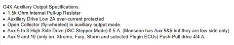 G4x Pnp Aux Output Current Limits G4x Forums Link Engine Management