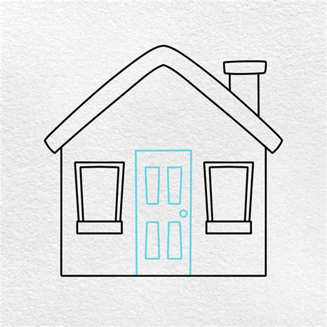 How To Draw A Simple House Helloartsy