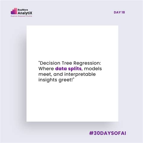 Decision Tree Regression In Supervised Learning Buymore Analytix Posted On The Topic Linkedin