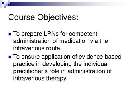 Ppt Lpn Initial Iv Push Medication List Powerpoint Presentation Free