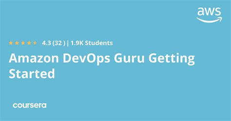 Amazon Devops Guru Getting Started Coursera