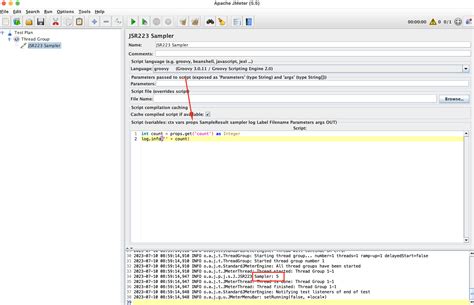 Jsr223 Getting Jmeter Property Value With Jmeter Functions Stack Overflow