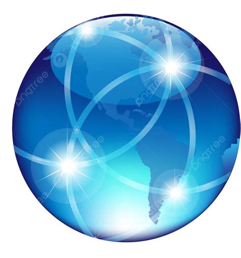 Abstract Blue Globe Shiny Global Science Vector Shiny Global Science