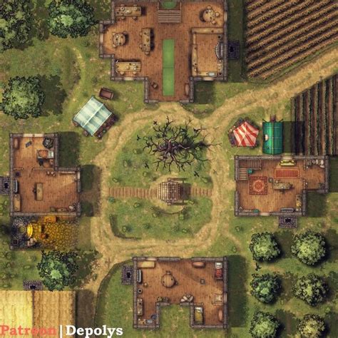 Small Town Map Dandd