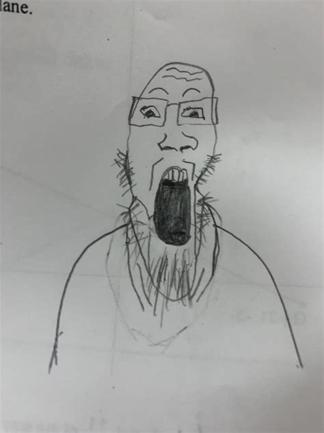 I Drew A Soyjack In Math Class Today Rshitposting