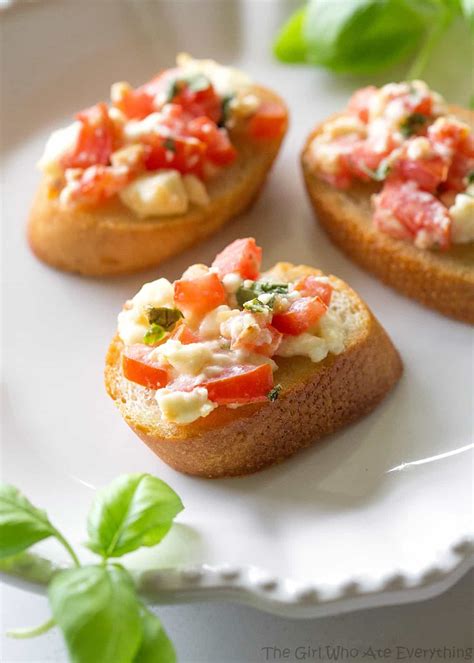 Italian Bruschetta With Cheese