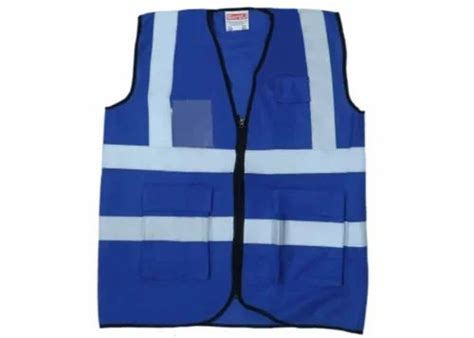 Prayas Blue Safety Reflective Jacket For Construction At ₹ 300piece