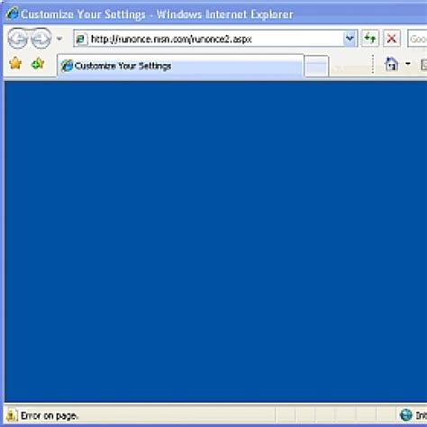 Problem Ze Stroną Pierwszego Uruchamiania Po Aktualizacji Do Ie7