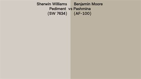 Sherwin Williams Pediment Sw 7634 Vs Benjamin Moore Pashmina Af 100