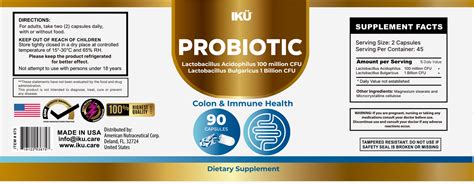 Probiotic Vitamins And Supplements
