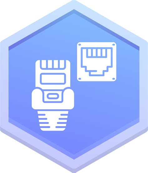 Ethernet Polygon Icon Vector Art At Vecteezy