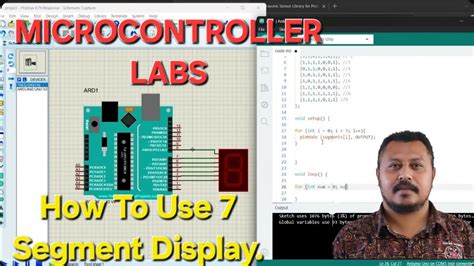 Arduino And 7 Segment Display Proteus Simulation Youtube