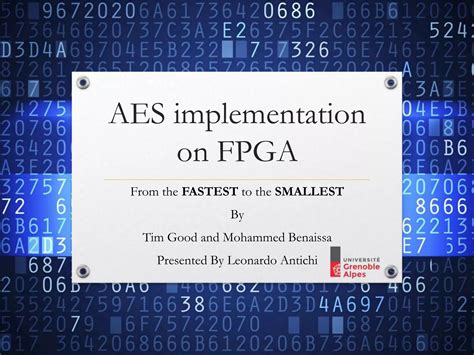 aes implementation on fpga ppt