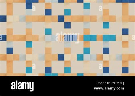 Abstract Visualization Of Colored Cubes Grid Wave Motion Background