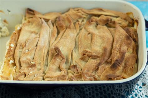 Tiropita Horiatiki Greek Cheese Pie With Homemade Phyllo Dimitras Dishes