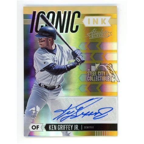 Ken Griffey Jr 2020 Panini Absolute Iconic Ink Gold Autograph Card Ic