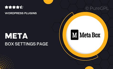 Download Meta Box Settings Page V