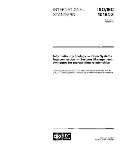 ISO IEC 10164 3 1993 Information Technology Open Systems Interconnection Systems Management