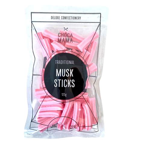 Musk Sticks 125g Chocamama National Museum Australia