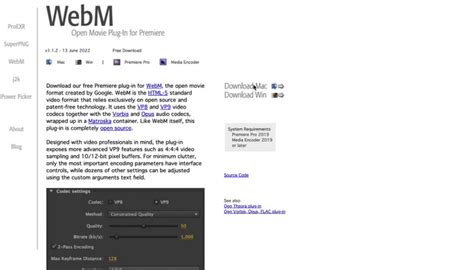 Руководство по конвертации формата Webm в Mp4 из Adobe Media Encoder