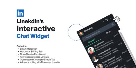 Linekdins Interactive Chat Widget Figma